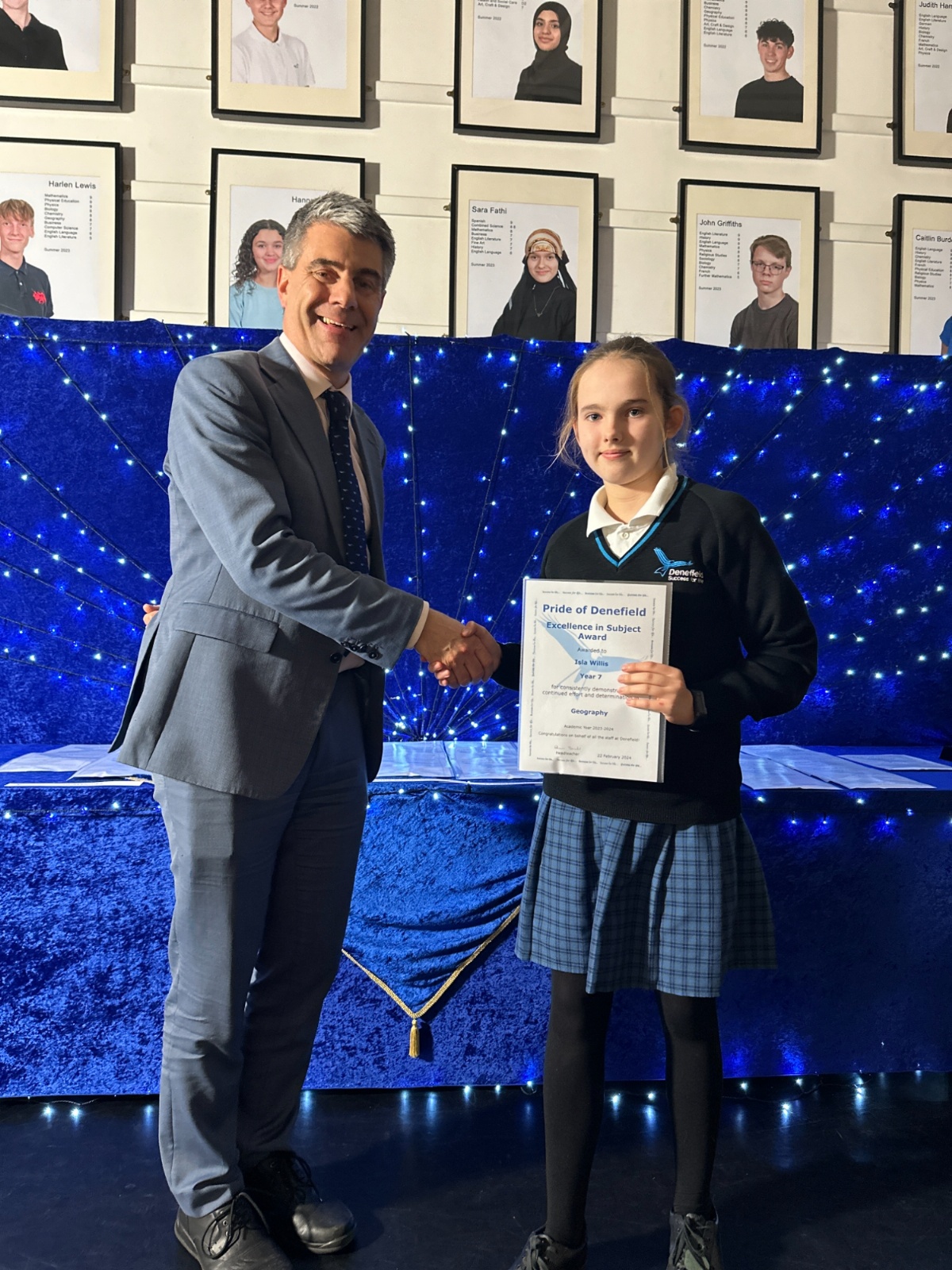 Denefield School - Pride of Denefield - KS3 Awards Evening