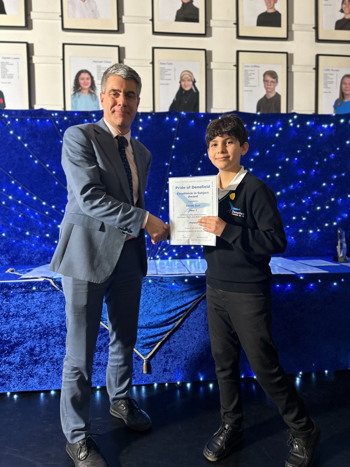 Denefield School - Pride of Denefield - KS3 Awards Evening