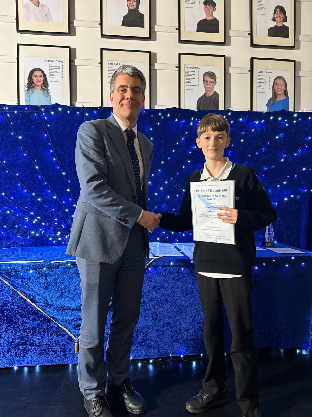 Denefield School - Pride of Denefield - KS3 Awards Evening